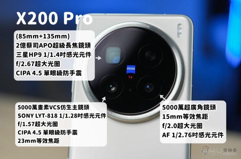 最強拍照手機 vivo X200 Pro 蔡司影像旗艦，開箱、評測、實拍照 | 雲爸的私處